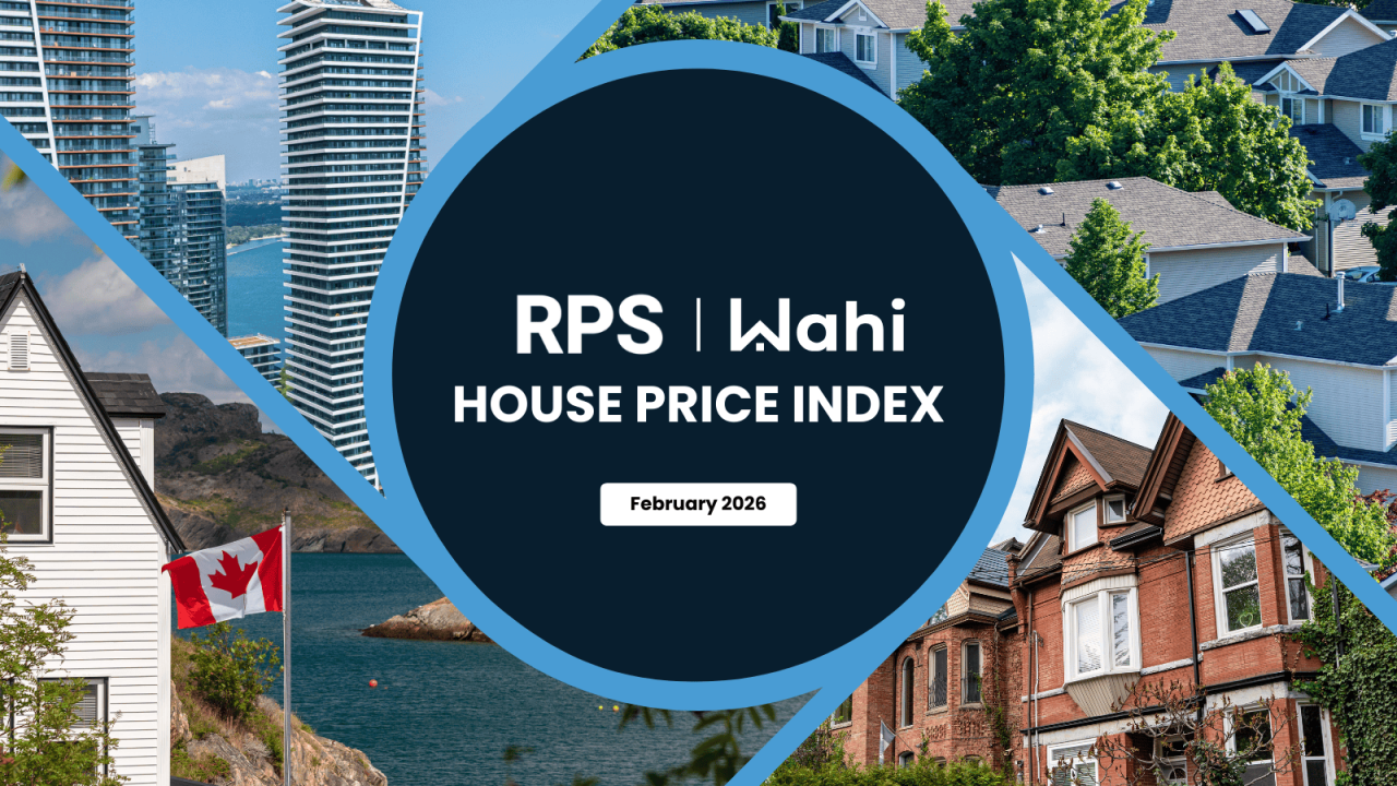 RPS-Wahi House Price Index: Home Prices Now Down in 5 Major Canadian Cities